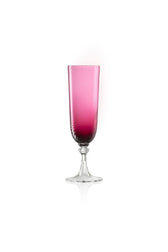 3/62 TWISTED RUBY RED HANDBLOWN GLASS