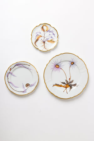 HAND-PAINTED THISTLE DINNERWARE