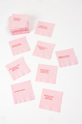 SET OF 48 CHILDHOOD TRAUMA COCKTAIL NAPKINS