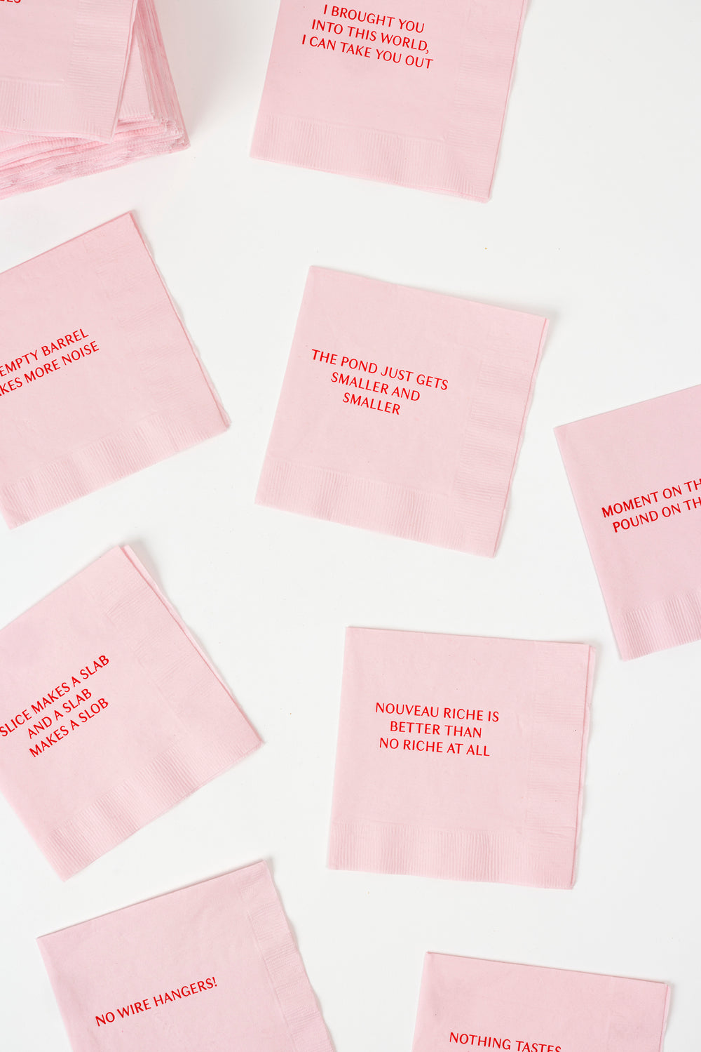 SET OF 48 CHILDHOOD TRAUMA COCKTAIL NAPKINS